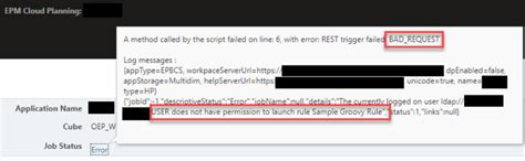 Epm Groovy How To Impersonate A User Using Rest Api Epm Radiance