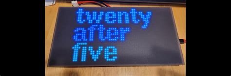 An Led Matrix Word Clock With The Adafruit Matrixportal Circuitpython