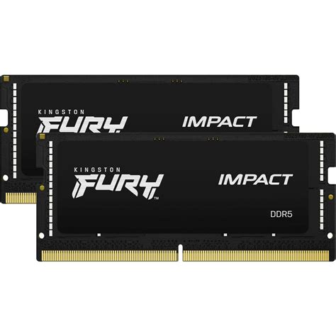 Kingston Fury So Dimm 64 Gb Ddr5 5600 2x 32 Gb Dual Kit Arbeitsspeicher Schwarz Kf556s40ibk2