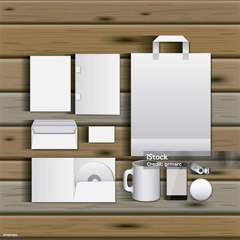 나무 배경 위에 회사 편지지의 문서 빈 디자인의 고정 템플릿 공란에 대한 스톡 벡터 아트 및 기타 이미지 공란 마케팅 조립식 완구 Istock