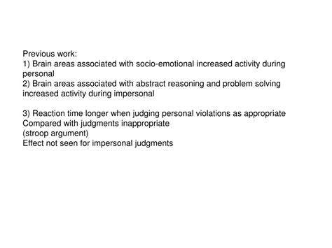 Ppt The Neural Bases Of Cognitive Conflict And Control In Moral Judgment Powerpoint