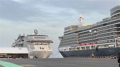 写真で見る国内初のクルーズ船5隻が同時着岸 今後の横浜港客船入港予定 ヨコハマ経済新聞