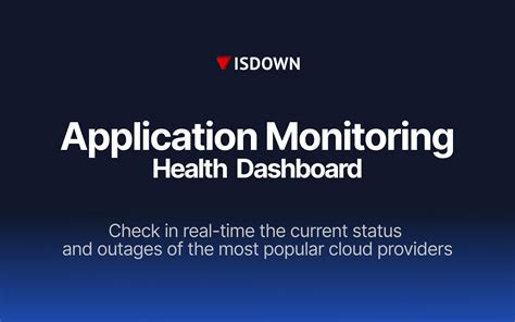 Current Status And Outages Of The Most Popular Application Monitoring