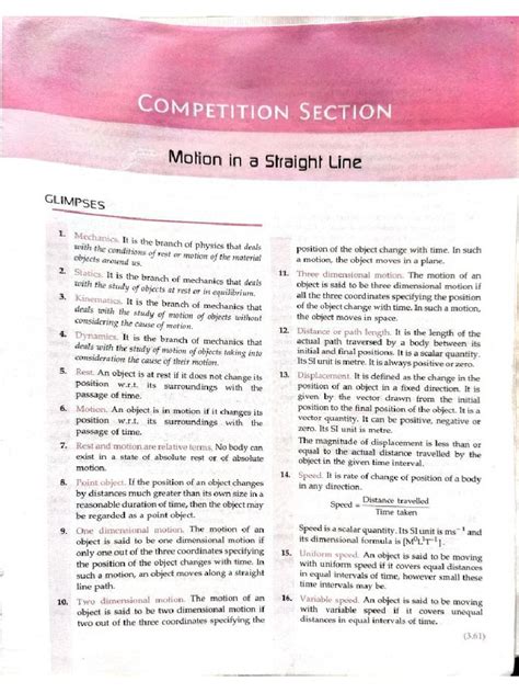 Motion In 1d Questions Pdf