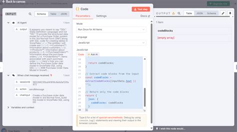 Parse Sql Codeblock From The Ai Agent Output Questions N8n Community