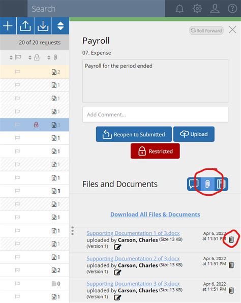Delete A Document Or File In A Request AuditDashboard Help Center