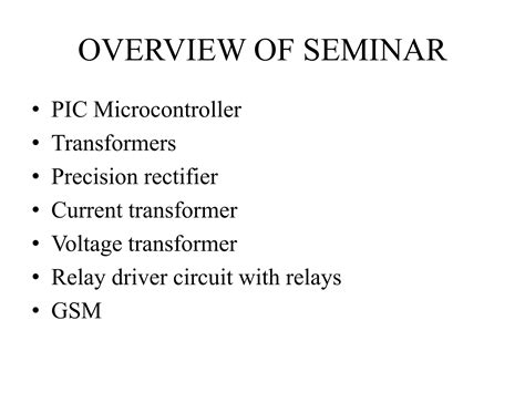 Transformer Protection Using Microcontroller And Gsm Technology Ppt