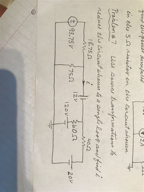 Solved Use Source Transformation To Reduce The Circuit Shown