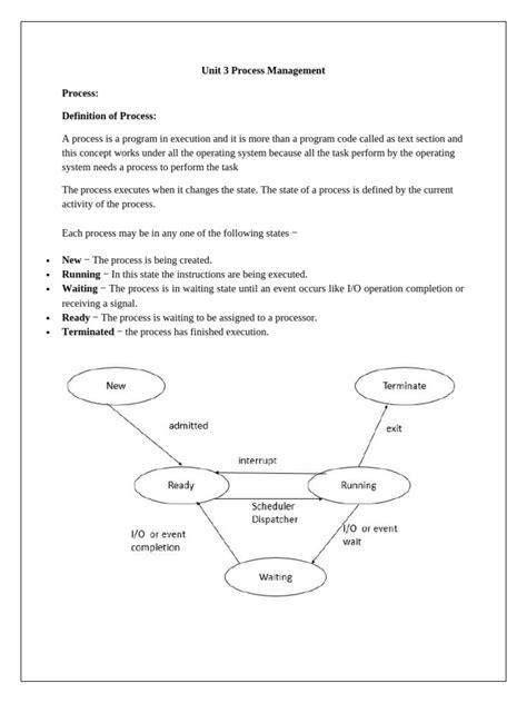 Unit 3 Process Management Pdf Thread Computing Process Computing