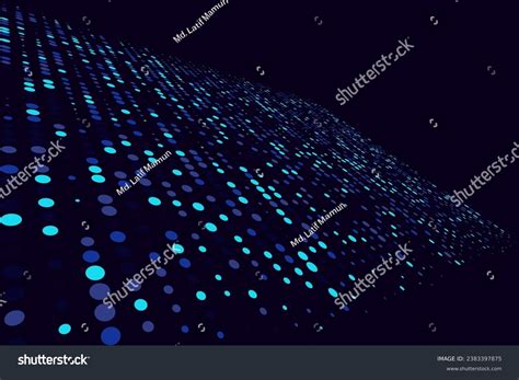 Dot Tech Background Digital Data Flow Stock Vector Royalty Free
