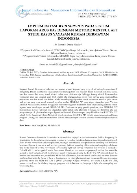 pdf implementasi web service pada sistem laporan arus kas dengan