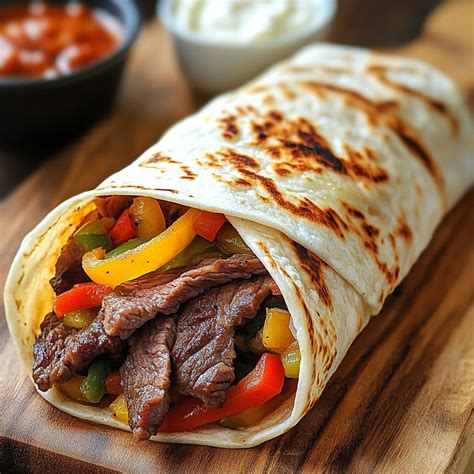 Making A Tasty Beef Fajita Wrap Flavor Simple