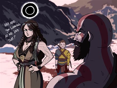 Atreus And Freya And Kratos By Tinafate1 On Deviantart