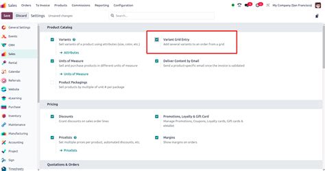 How To Add Multiple Variants To An Order Via Grid In Odoo 18
