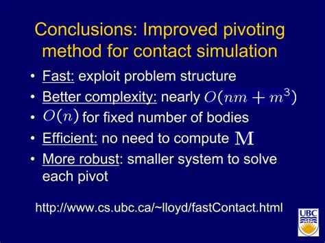 Ppt Fast Implementation Of Lemkes Algorithm For Rigid Body Contact Simulation Powerpoint