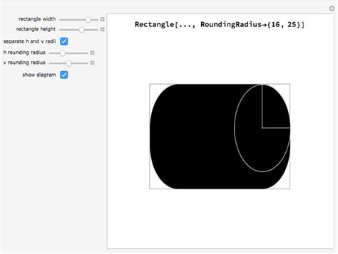 Rounding Rectangle Corners With The Roundingradius Option Wolfram Demonstrations Project