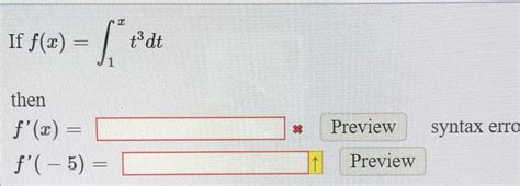 Answered If F X T3 Dt Then F X F 5 Bartleby