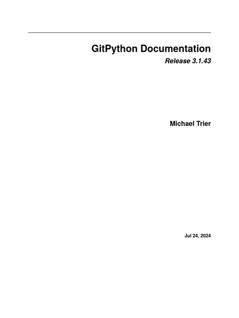 gitpython documentation pdf computer architecture computer science