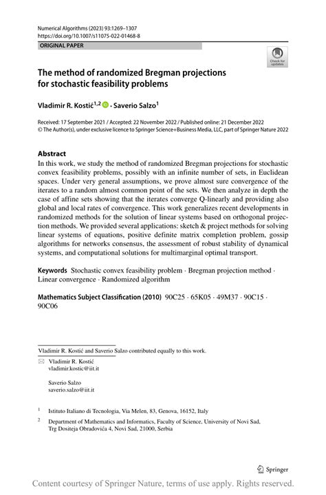 The Method Of Randomized Bregman Projections For Stochastic Feasibility