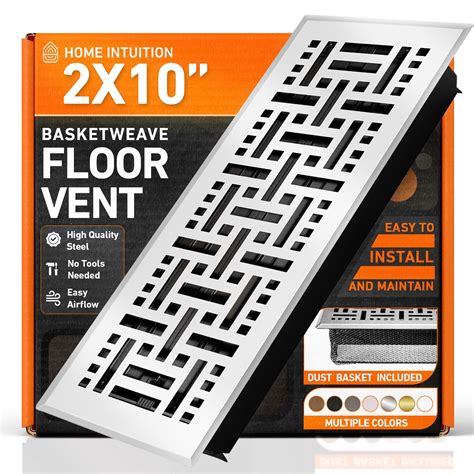 2x10 Floor Vent Cover Floor Register With Mesh Cover Trap Heat And Air