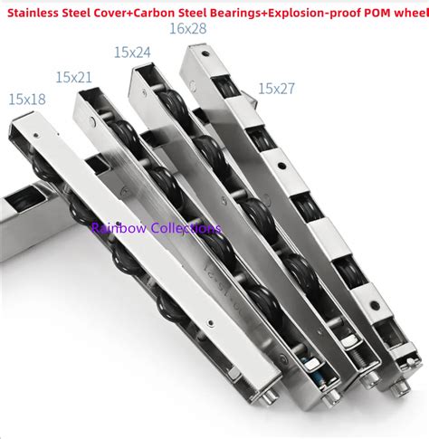 스테인리스강 커버 탄소강 베어링 알루미늄 합금 헤비 듀티 슬라이딩 도어 풀리 롤러 도어 및 창문 액세서리 Aliexpress