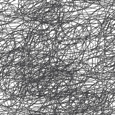 Modern Simple Abstract Seamlees Geometric Black Color Chaotic Line Pattern Art Work 35717801