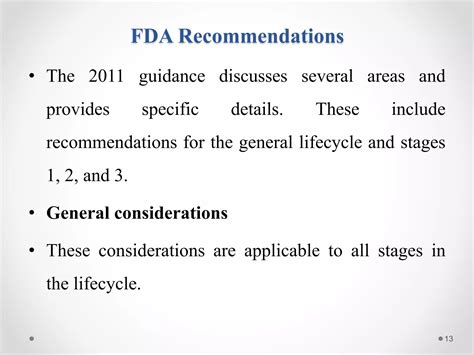 Usfda Guidelines On Process Validation A Life Cycle Approach Pptx