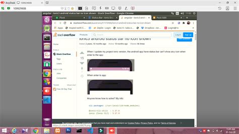 Ionic App Status Bar Color Changing