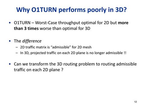 Ppt Near Optimal Oblivious Routing For 3d Mesh Networks Iccd 2008