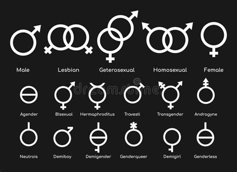 Genderism Pictograms Stock Illustrations 2 Genderism Pictograms Stock