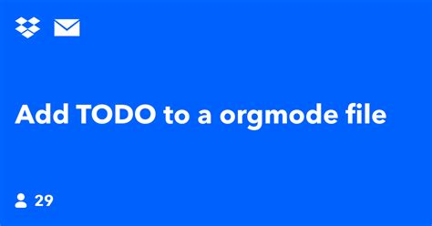 Add Todo To A Orgmode File Ifttt