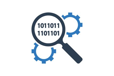 Binary Code Setting Search Icon Graphic By Anwar016bd · Creative Fabrica