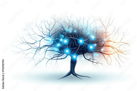 Neuronal Network Neurons Brain Synapses Connections To Peripheral Nervous System Pns Brain