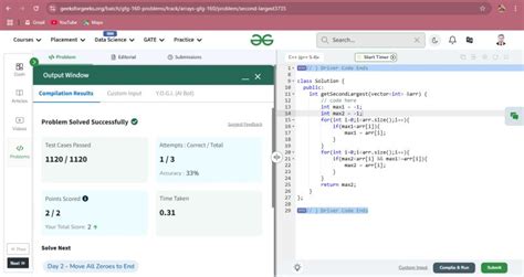 Geekstreak2025 Codingchallenge Problemsolving Geeksforgeeks Daksh Gupta