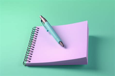 free photo 3d rendering of pen with notebook