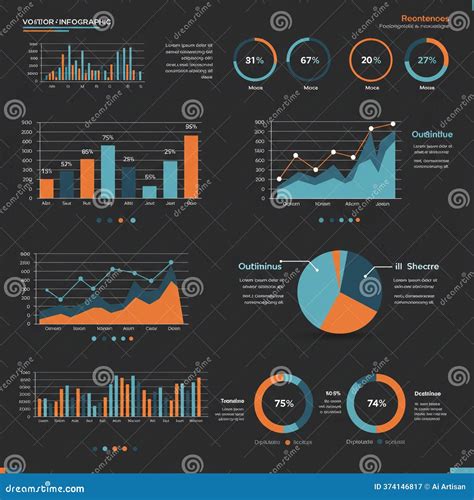 Infographic Displaying Digital Analytics And Marketing Data Features