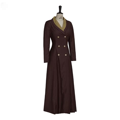 Enola Holmes Cosplay Costume Double Breasted Victorian 1880s Long