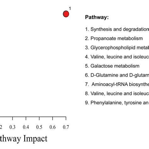 Metabolomics View From Pathway Analysis Performed Using Download