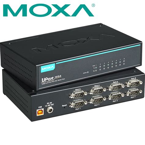 Moxa Uport 1610 8 Usb2 0 To 8포트 Rs232 시리얼 컨버터
