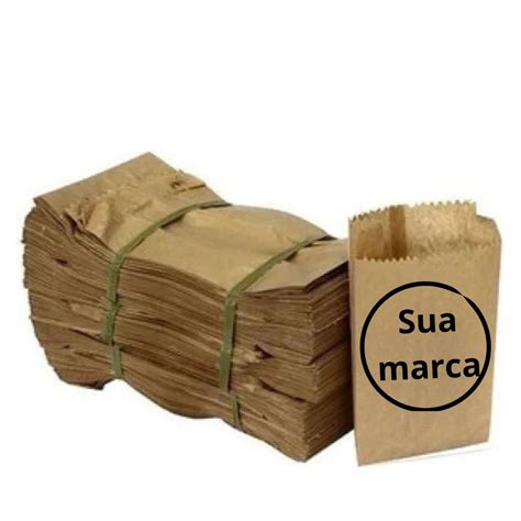 Saco Papel Kraft Personalizado 1 Cor 15kg C 500