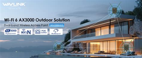 Wavlink Ax3000 Wifi6 Outdoor Wifi Extender Dual Band 5g 2 4g Wifi 6 Outdoor