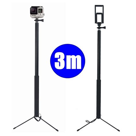 3m ekstra lang stang aluminiumslegering monopod fo... – Vicedeal