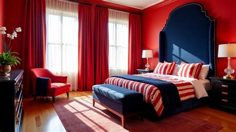 14 Red And Navy Bedroom Ideas That Feel Preppy And Powerful