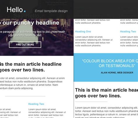 Hello Email Layout Template Design Email Template Layout Email Template Design Email