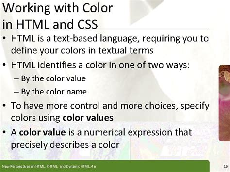 tutorial 3 working with cascading style sheets objectives