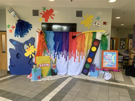 Colorful Art Classroom Display