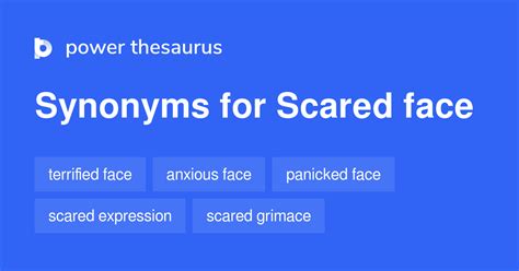 Scared Face Synonyms 15 Similar Phrases