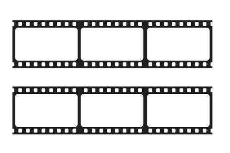 영화 필름 스트립 디자인 템플릿 프리미엄 벡터