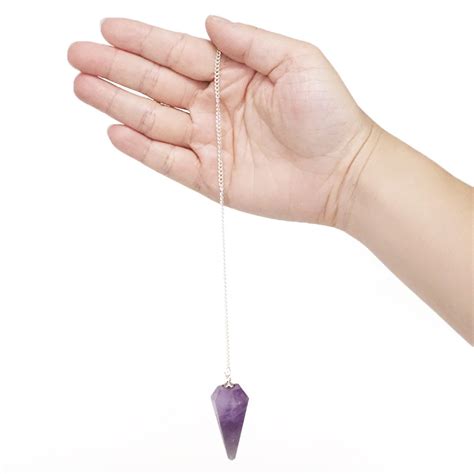 Natural Amethyst Cone Pendulum For Sale Afterpay Available