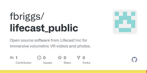 Lifecasts 6dof Video Player For Webvr Unity And Unreal Is Now On Github Rwebvr